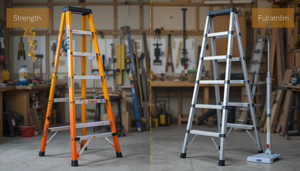 Fiberglass vs Aluminum Ladders: Which One is Right for Your Needs?